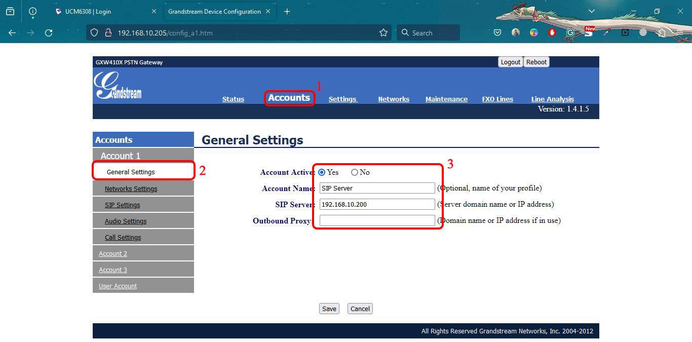 Grandstream FXO Gateway Configuration | Krishno Biswas